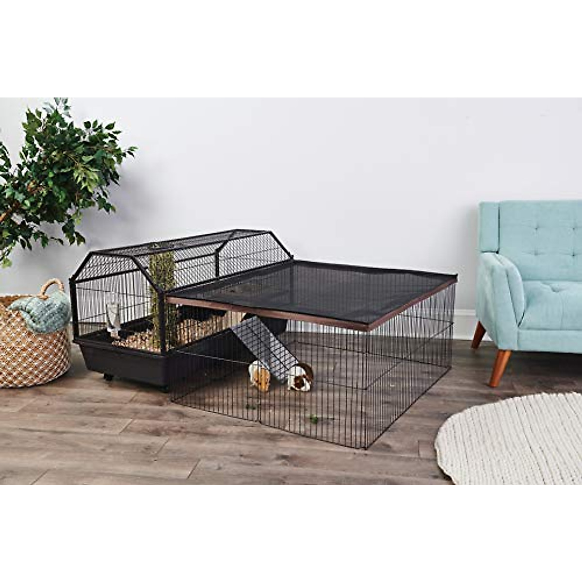 Oxbow Enriched Life Small Animal Playpen - Mesh Cover for Rabbits, Guinea Pigs & Other Small Pets (Extra Large)