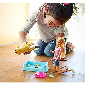 Barbie Newborn Pups Doll & Pets
