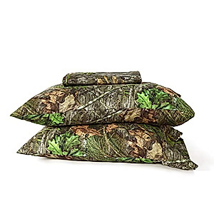 VISI-ONE Microfiber Obsession NWTF 4 PC Camo Bedding Set - Lightweight Camouflage Sheets with Pillow Cases – Rustic & Hunting Bed Sheet Set with Deep Pocket Fitted Sheet - Full