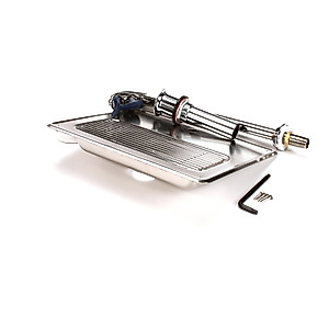 T&S Brass B-1230-12 Water Station with 12-Inch Pedestal Glass Filler and Drip Pan Assembly