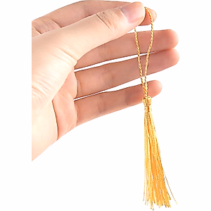 DIYASY 100 Pcs Bookmark Tassels,5 Inch Handmade Tassel 25 Colors Floss Tassels for Craft with Loops for Jewelry Making, Souvenir