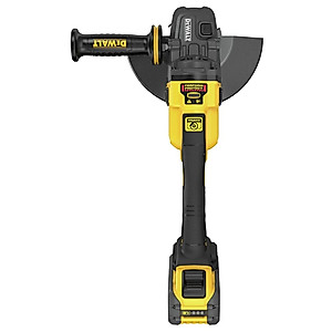Dewalt DCG460X2 60V MAX Brushless Lithium-Ion 7 in. - 9 in. Cordless Large Angle Grinder Kit with 2 FLEXVOLT Batteries (9 Ah)