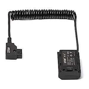 ZITAY D-tap to NP-FZ100 Dummy Battery Coiled Power Cable Cord Adapter Compatible for Sony Alpha 1 Alpha A7III A7R III A9 A7R IV Alpha 9 II A9R A9S A7R3 A7S3 FX3 Camera