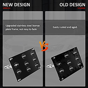 cciyu Tow Hook License Front Bumper Plate Mount Bracket Holder Bolt fit for 2007-2013 for BMW E92 E93 3-Series 2Dr Coupe/Convertible