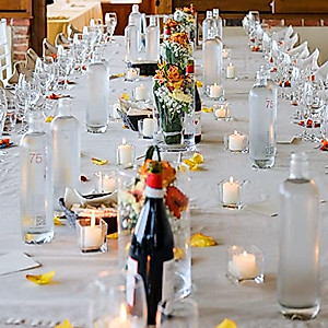 Amusaer White Votive Candles, 20 Packs Unscented Wax Candles for Wedding, Party & Home (15 Hour), 1.5''D x 2.25''H