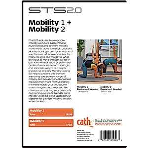 Cathe STS 2.0 Mobility 1 + Mobility 2 Recovery DVD For Women and Men - Two Workouts On One DVD - Use These Workouts To Improve Joint Mobility, Flexibility, Range Of Motion,Strength, Balance,Posture, and Functional Movement