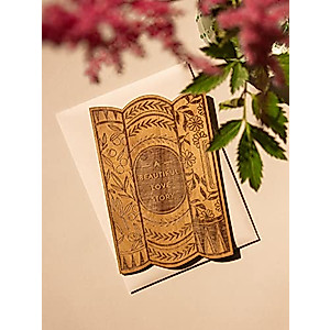 Beautiful Love Story Wood Card [Personalized Gifts, Custom Message, Love, Anniversary, Wedding, Birthday, Just Because]