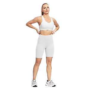 VALANDY 3 Pack Biker Shorts for Women – 8" Buttery Soft High Waisted Tummy Control Yoga Cycling Workout Shorts