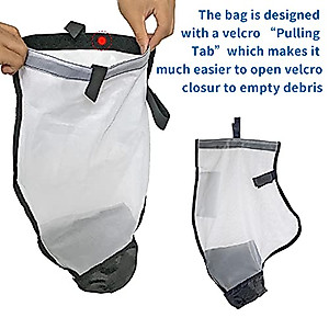 360240 Racer Pool Cleaner Debris Bag Kit/with Hook & Loop Fastener, for Pentair Racer 360228 & Racer LS 360330 Kreepy Krauly Automatic Pool Vacuum Cleaner Replacement Parts(2 Pack)