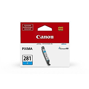 Canon PGI-280 XL Pigment Black Ink & 281 Cyan Ink-Tank Compatible to TR8520, TR7520, TS9120 Series,TS8120 Series, TS6120 Series, TS9521C, TS9520, TS8220 Series, TS6220 Series