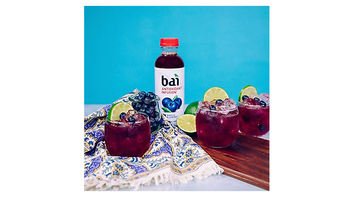 Bai Brasilia Blueberry Water - Antioxidant Drinks, 12 Count
