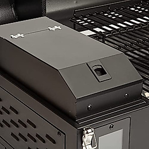 Cuisinart CPG-256 Portable Wood Pellet Grill and Smoker, Black and Dark Gray