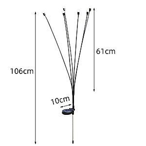 ZHUANYIYI Creative Firefly Outdoor Solar Lights, Landscape Lights On Courtyard Lawns, Waterproof Decorative Lights for Home Garden Pavement