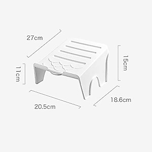 Happyyami Shoe Slots Organizer Space Saver Double Shoe Rack Storage Holder for Closet Shoe Stacker for Sneaker High Low Heels Boots Flats Sandals (White)