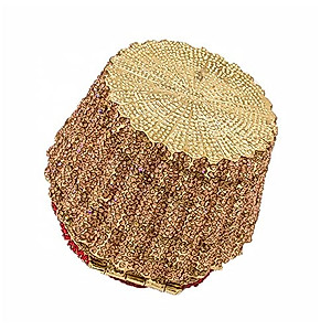 DJBM Cute Cupcake Rhinestone Clutch Diamond Crystal Purse Evening Bags for Women Party Wedding Cocktail Prom, Multicolor