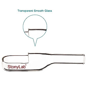 stonylab Glass Weighing Funnel, Borosilicate Glass Weighing Funnel Transfer Funnel with Pouring Neck for Sample Transfer Laboratory Research