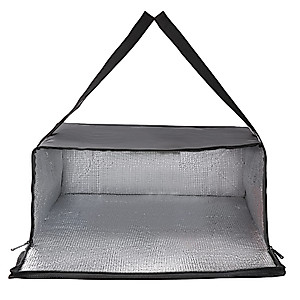 musbus 2 pack Pizza Carrier Insulated Bags Large for Deliveries, Insulated Pizza Carrier Delivery Bag 20x23 Food Bag for Personal and Professional Use