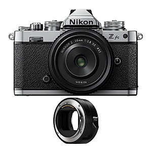 Nikon Zfc Mirrorless Camera with 28mm Lens Bundle with FTZ II Mount Adapter (2 Items)