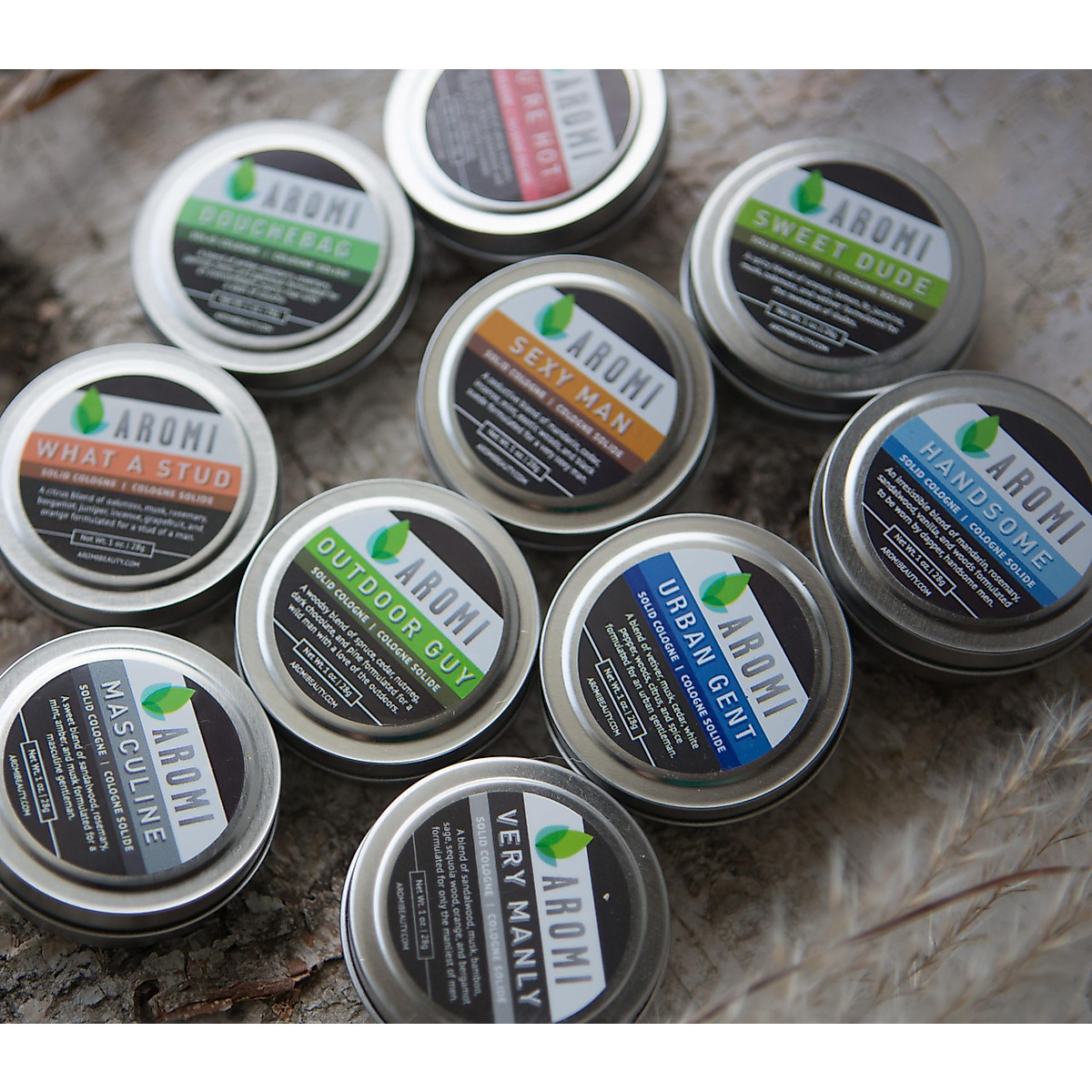 Aromi Solid Cologne | Clean, Fresh, Aquatic Fragrance, Amber, Jasmine Scent, Vegan, Cruelty-free, Travel, Funny Men's Gift, Alcohol-free, Concentrated (Douchebag)