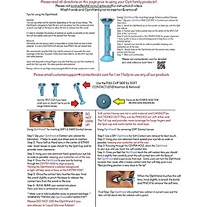 OptiWand Soft Contact Lens Insertion and Removal Tool. It Will Help Pinch The Soft Lens. This is not a Suction Cup for Soft Lens Removal