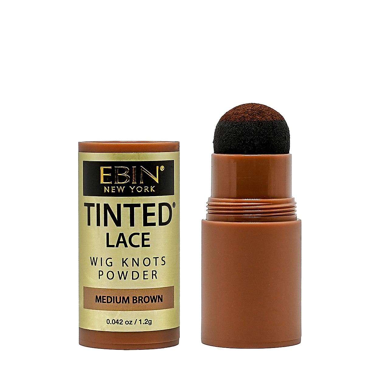 EBIN NEW YORK Tinted Lace Powder - Medium Brown, 1.2g | Long Lasting Formula Blends Seamlessly with Your Skin Tone