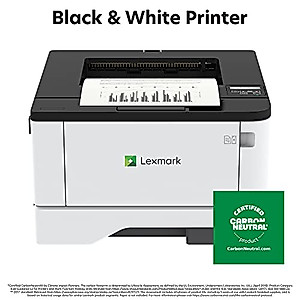 Lexmark B3442dw Black and White Laser Printer, Wireless with Ethernet, Mobile-Friendly and Cloud Connection with Automatic Two-Sided Printing CarbonNeutral Certified Office Printer (4-Series)