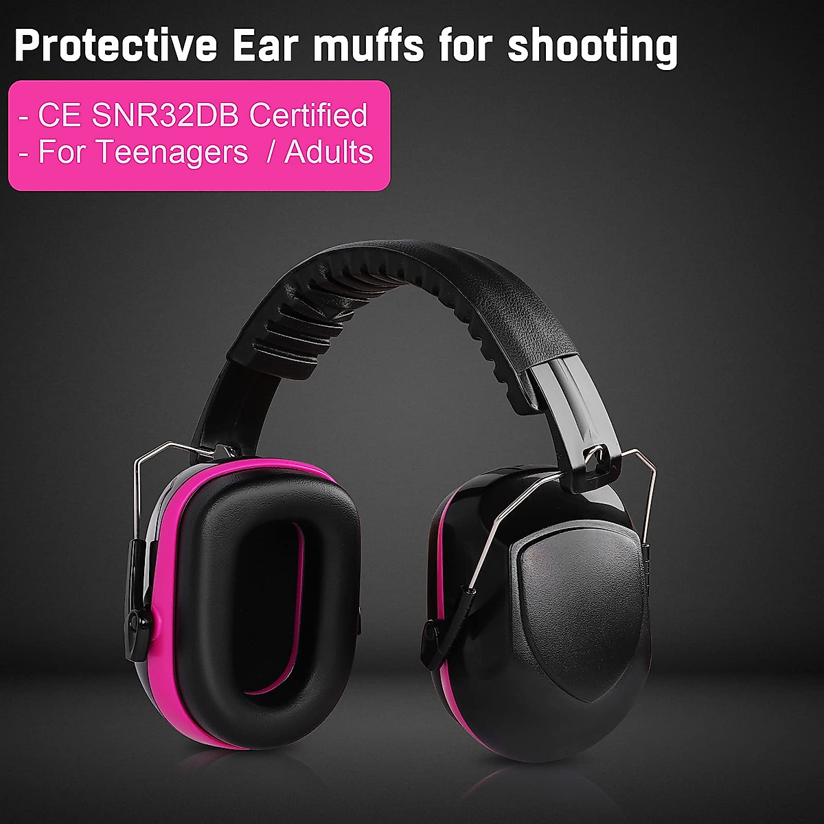 Bcoxan Shooting ear protection safety eamuffs, Gun range hearing protection, Shooting glasses, Earplugs, carrying case