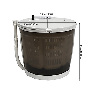 Portable Washing Machine, 2 in 1 Mini Manual Washing Machine, Compact Clothes Spin Dryer, Traveling Outdoor Washer Spin Dryer