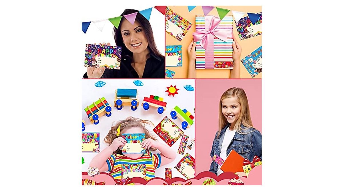 Happy Birthday Certificates & Bookmarks for Kids Classroom – 72 Pack