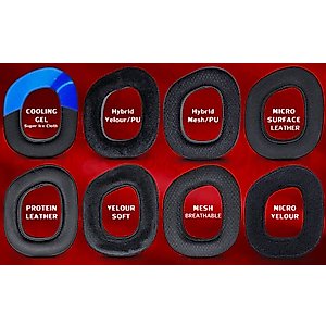 DIMOST HS80 Ear Pads Compatible with HS80 Headset I Thicker Enhanced Memory Foam - More Breathable PU/Mesh