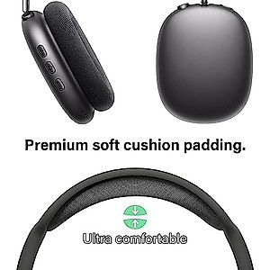 Peakfun Wireless Headphones Over-Ear Bluetooth Adjustable Headphones 42 Hours of Listening Time Volume Control, Fitting in Gaming/Running/Sports Headphones for iPhone/Android/Samsung - Space Gray