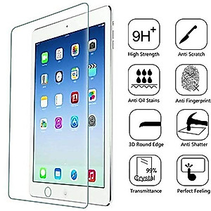 [BISEN] Fit for iPad 10.2 (7th Gen, 2019) Tempered Glass Screen Protector [Anti-Glare Matte Anti-Fingerprint], Anti-Scratch, Shatterproof, Lifetime Protection