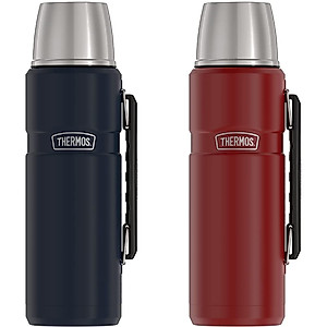 THERMOS Stainless King Vacuum-Insulated Beverage Bottle Bundle, 40 Ounce (2 Pack)