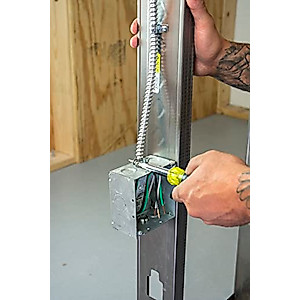 Halex – 3/8 Inch Flexible Metal Conduit – FMC – Saddle Connectors – 06703B – 50 Per Pack,Silver