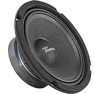 Timpano 6.5 Inch Midrange Speaker TPT-M6-8, 200 Watts Max Power, 70 Watts RMS, 8 Ohm Mid Range Loudspeaker, OEM Replacement Car Speaker (Pair)