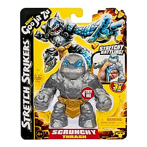 Heroes of Goo Jit Zu Stretch Strikers Hero Pack, Stretchy Action Figure Thrash, Unique Goo Filling, Stretches Up to 3 Times Their Size, Collect All 5 Squishy, Stretchy, Scrunchy Characters