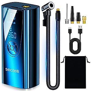 2023 New 3X Faster 150PSI Tire Inflator Portable Air Compressor,25000 mAh Cordless Inflator,Air Pump with 12in Inflatable Tube,LCD Dual Screen,LED Light, Air Pump for Car,Motorcycle, Ball,Power Bank