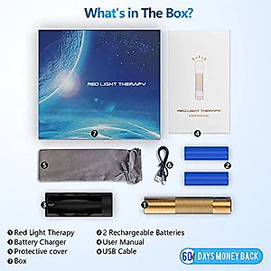 iKeener Vet Device for Pets,Red Light Therapy for Pain Relief,Muscle & Joint Pain from Dog Arthritis,Handheld Infrared Light with 660nm & 850nm Wavelengthsm for Dogs,Cats,Horses (Gold)