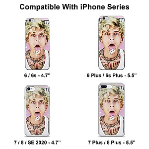 Phone Case MGK Cover Album Compatible with iPhone 11 12 13 14 Pro Max Mini XR SE 2022 7 8 X Xs 6S Plus for Samsung S21 S22 S23 Ultra A12 A51 A71 5G Transparent