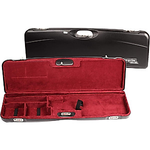 Negrini Cases 1657LR/5163 Luxury Shotgun Case for High Rib/1 Gun/1 Barrel up to 36-Inch/ABS/Barrel Vertical with Forend Off, Blue/Blue