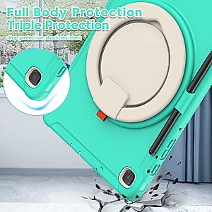 Tablet PC Case Kids Cover Compatible with Samsung Galaxy Tab S6 Lite 10.4"/ P610 - Rotating Shockproof Handle with Stand Kid-Proof Case,Rugged Heavy Duty Protective Tablet Case Tablet Home (Color : M