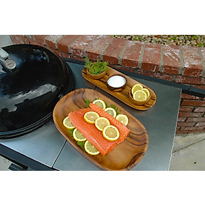 Pacific Merchants K0425 Acaciaware 8- by 5- by 1.5-Inch Acacia Wood Rectangle Serving Tray