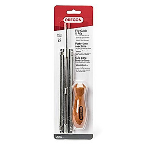 Oregon 25894 5/32-Inch Chainsaw File Guide with File, Silver,Brown