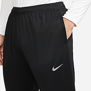 Nike Men's Therma-FIT Repel Challenger Running Pants, Black/Reflective Silver, Large