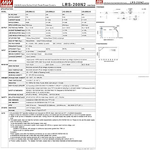 Safe & Protected FerroFab LRS-200N2-12 200W 36V 5.9A Industrial Power Supply - Built-in Protections, Prevents Equipment Damage, Ensures Reliable Operation, Ideal for Automation