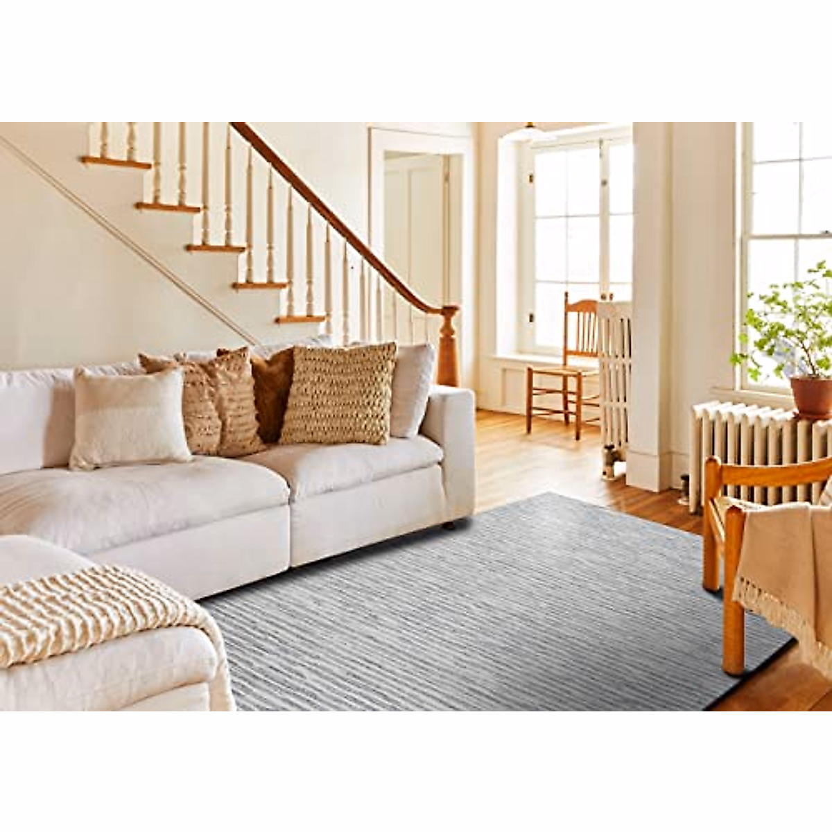 NUSTORY Hand Tufted - Area Rug - Grey Silt - Rectangle - 7'6" x 9'6"