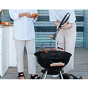 Hot Dog Roaster Stainless Steel Three Man Stick Figure Griller Funny Barbeque by Gute - BBQ Gifts, Grilling Gift, Dad Gifts, Gifts for Men Novelty Hotdog - Great for Parties, Birthdays, Tailgates!