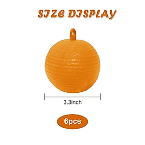 osseph Fruit Fly Traps Ball Sticky Traps Ball, 6 PCS Gnat Traps Flying Insects Traps Ball for Indoor Outdoor House Kitchen Plants Trees Flying Insects (6PCS, Yellow)