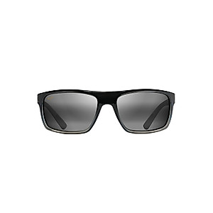 Maui Jim Men's and Women's Byron Bay Polarized Wrap Sunglasses, Marlin/Neutral Grey, Large