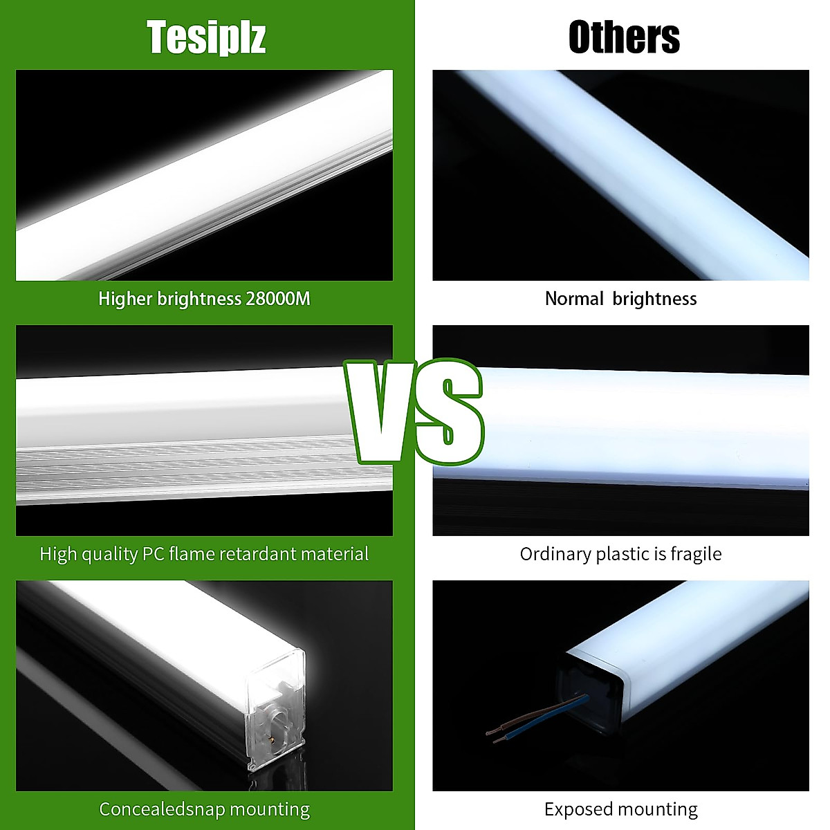 Tesiplz Hexagon Garage Light,25 Pack Upgraded 5 Grids LED Shop Light,240W 26400LM 6500K Super Bright Car Detailing Light,Plug-in Honeycomb Ceiling Light for Garage Workshop Basement Gym Warehouse